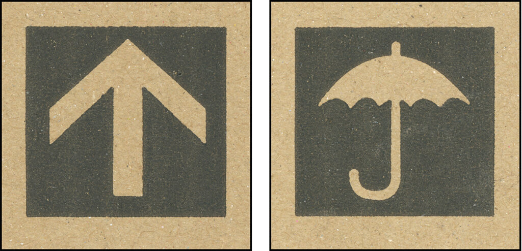 transit packaging symbols
