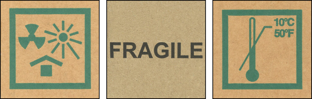 transit packaging symbols